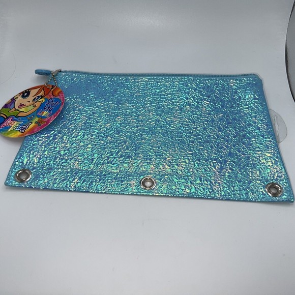 Lisa Frank | Office | Lisa Frank Mermaid Blue Iridescent Pencil Case ...